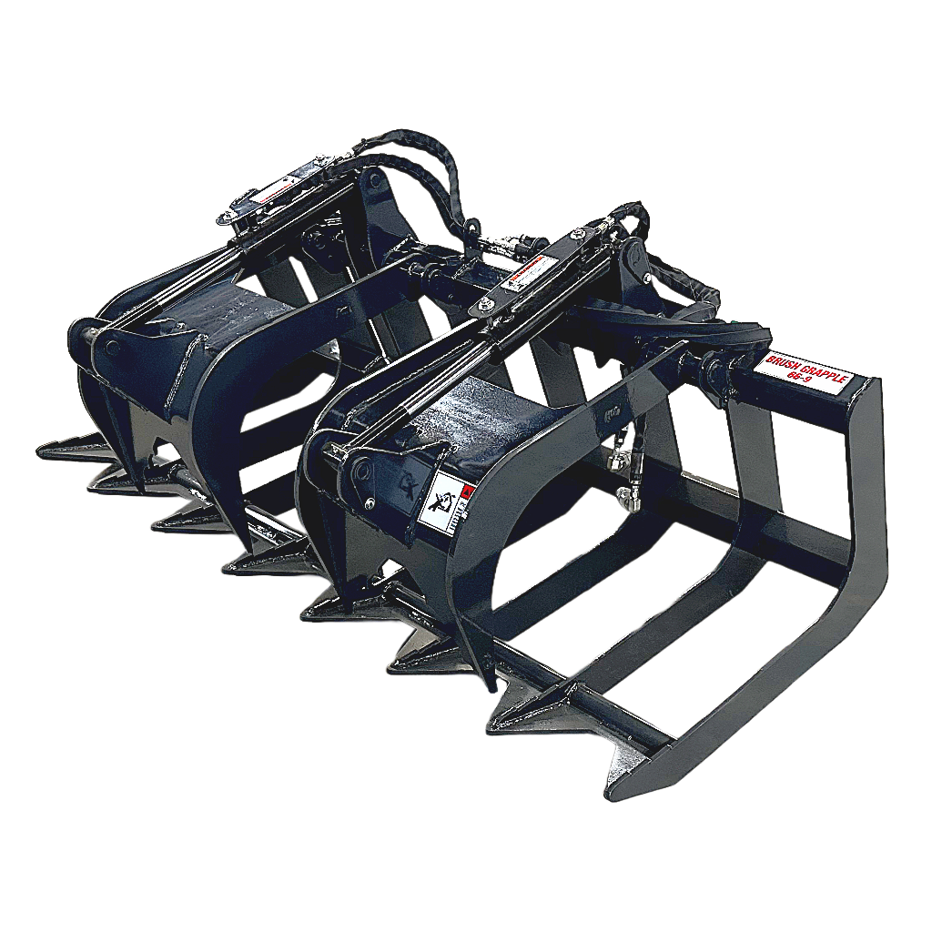 Stout Skid Steer Brush Grapple 66-9 With Skid Steer Quick Attach ...