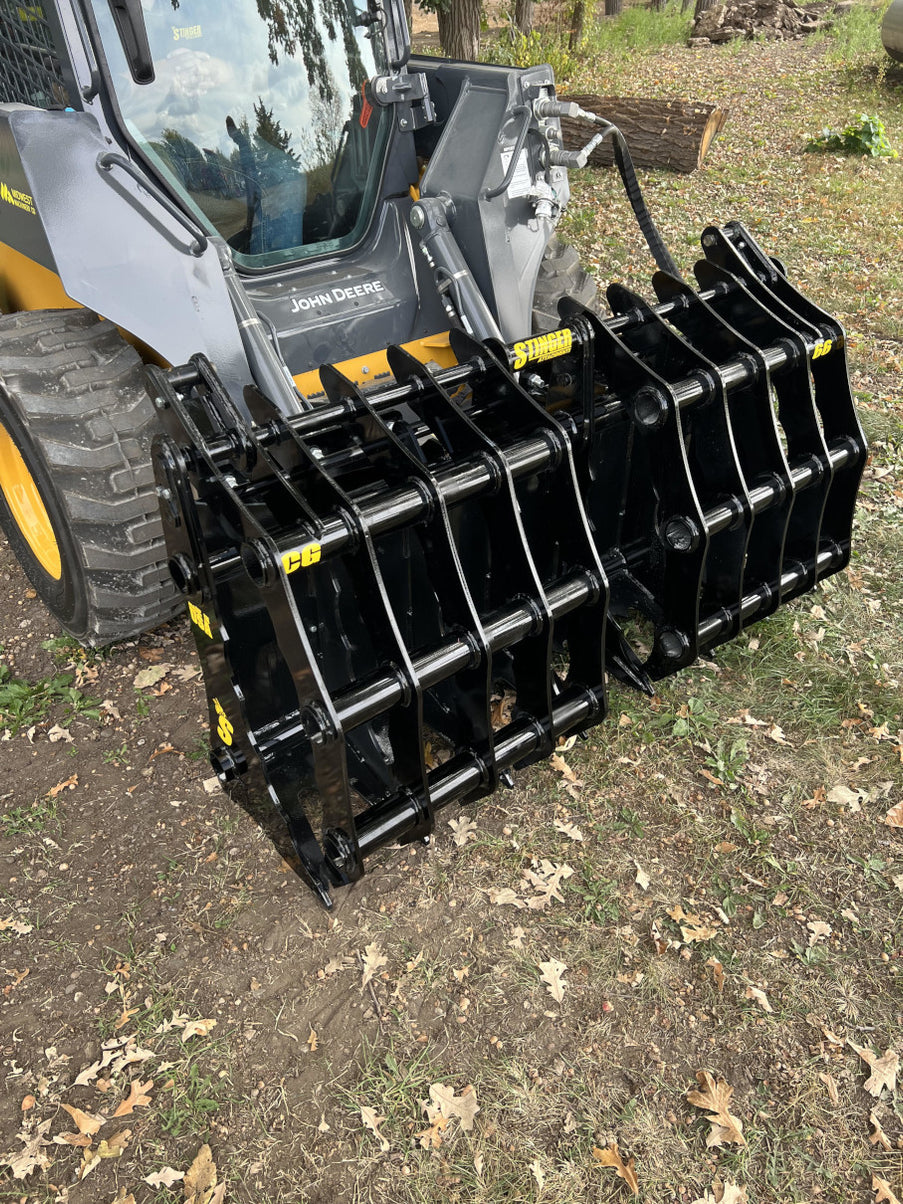 Stinger attachments Compact Tractor CG Clam Grapple (CG) — Forestry Pro ...