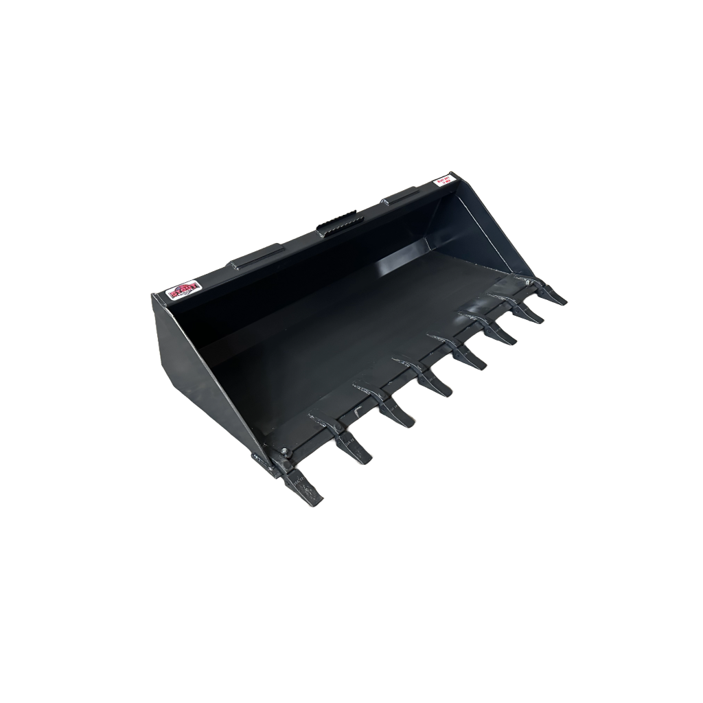 Stout Skid Steer Tooth Bucket with Skid Steer Quick Attach — Forestry ...